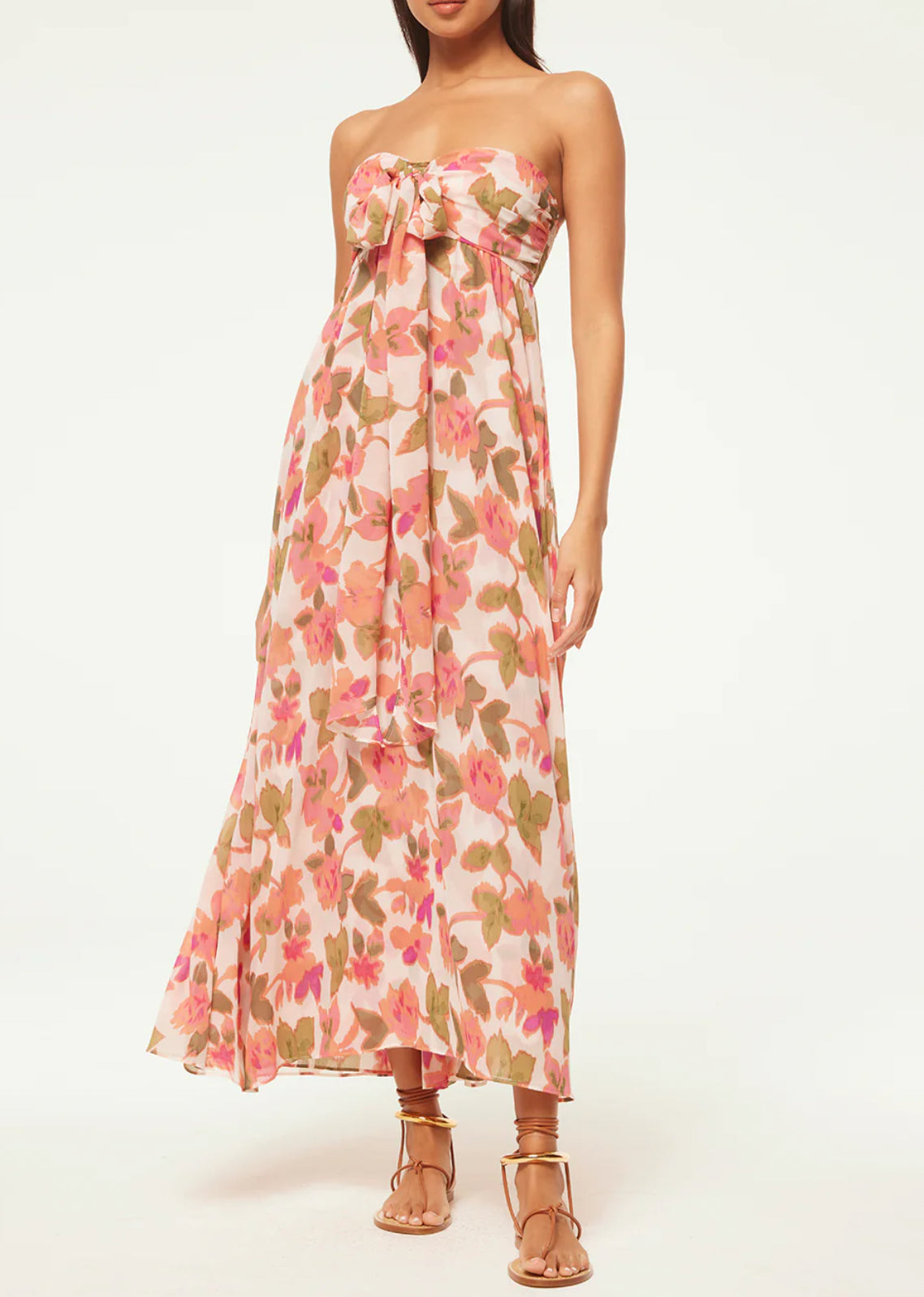 MISA Emine Dress - Sonoran Flora Chiffon | Shop Designers on Sale